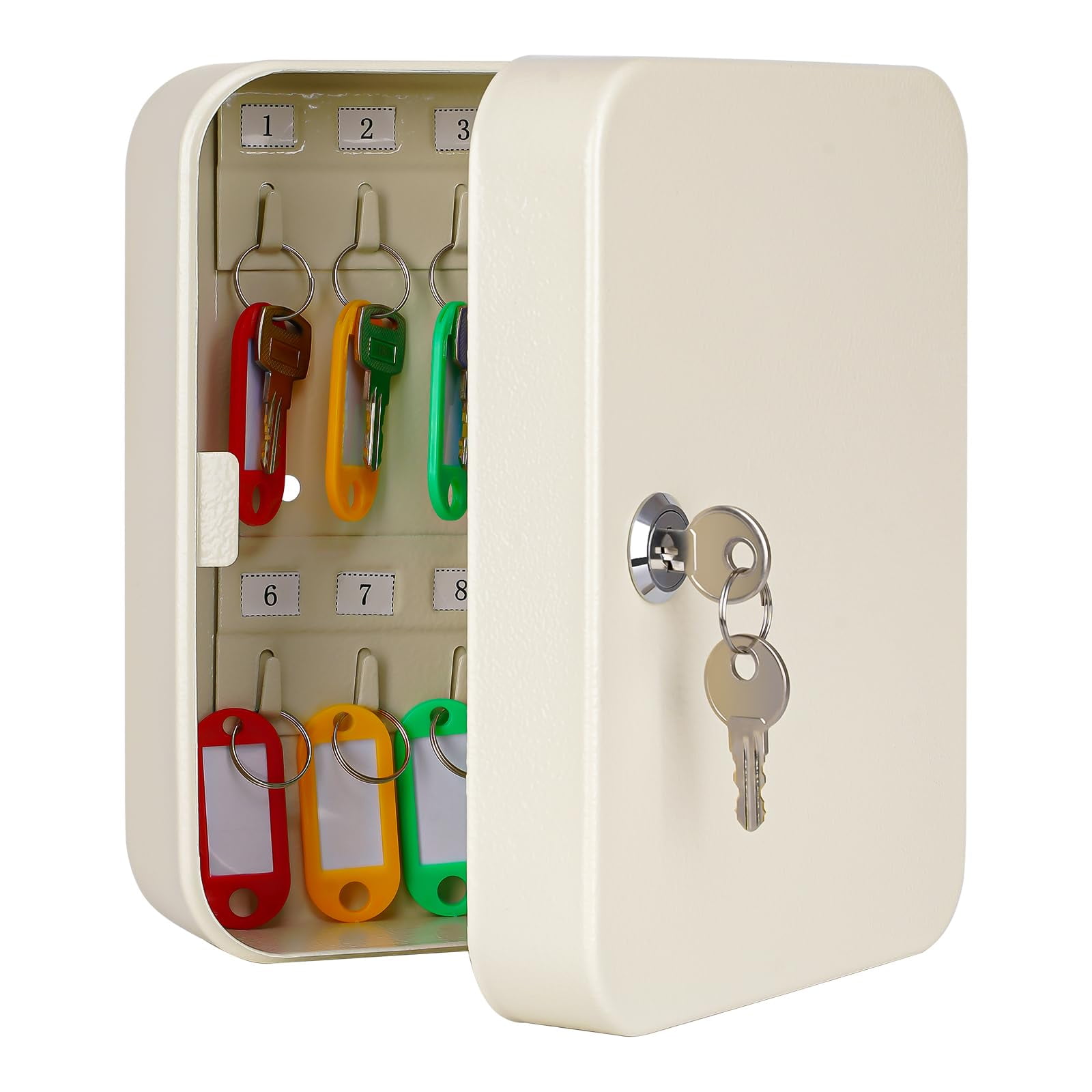 KYODOLED Key Cabinet Wall Mount, Locking Key Organizer, Key Storage ...