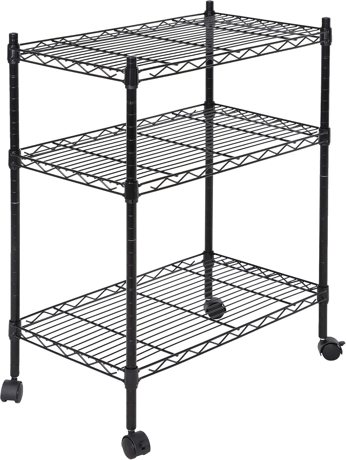 KYUTR 3-Shelf Adjustable Heavy Duty Storage Wire Shelving Unit with ...