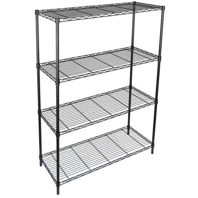 KYUTR 4 Tier Shelving Unit Wire Shelf Metal Large Storage Shelves Heavy ...