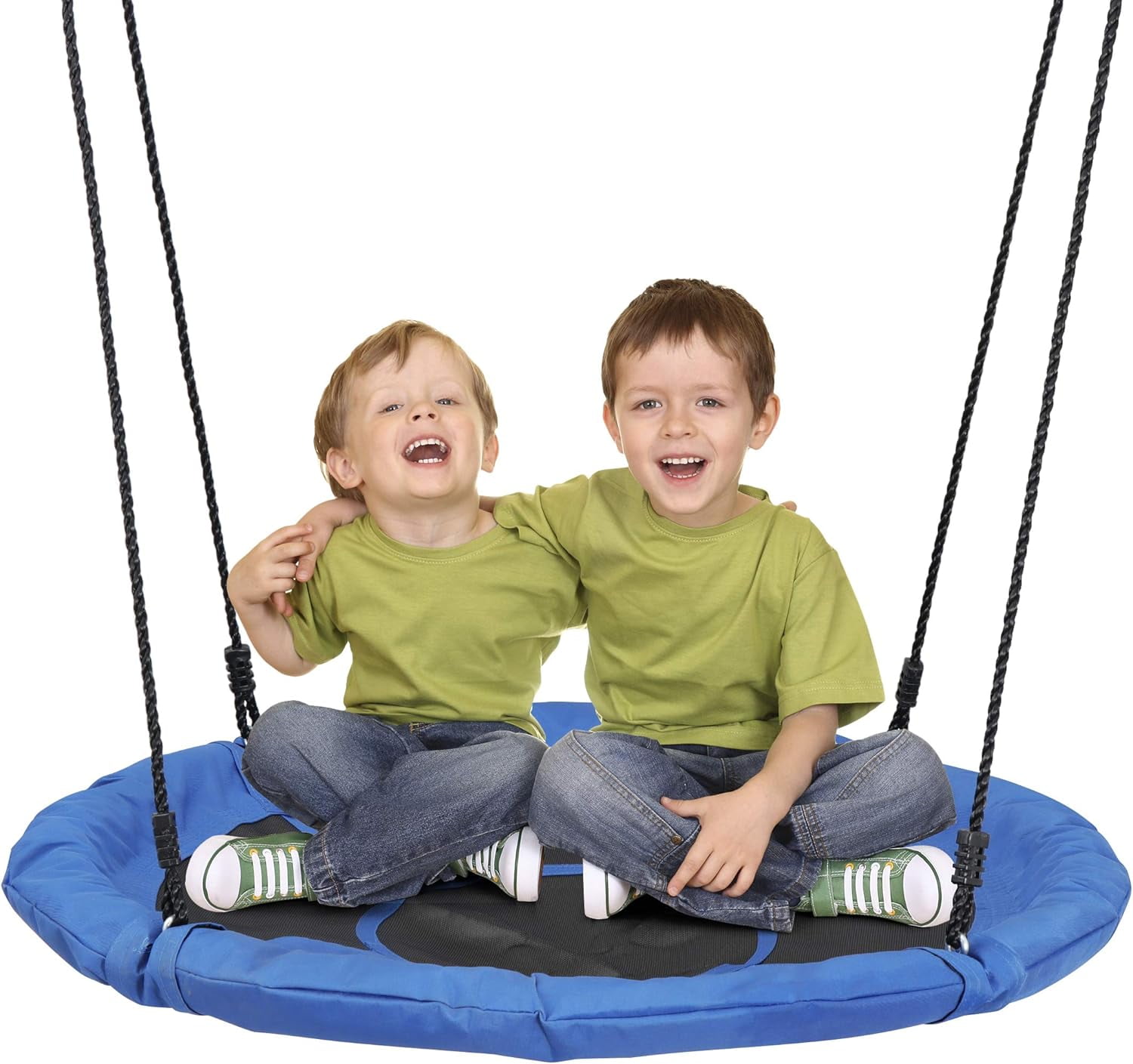 KYUTR 40 Inch Spider Web Swing Tree Swing for Kids Round Swing Platform ...