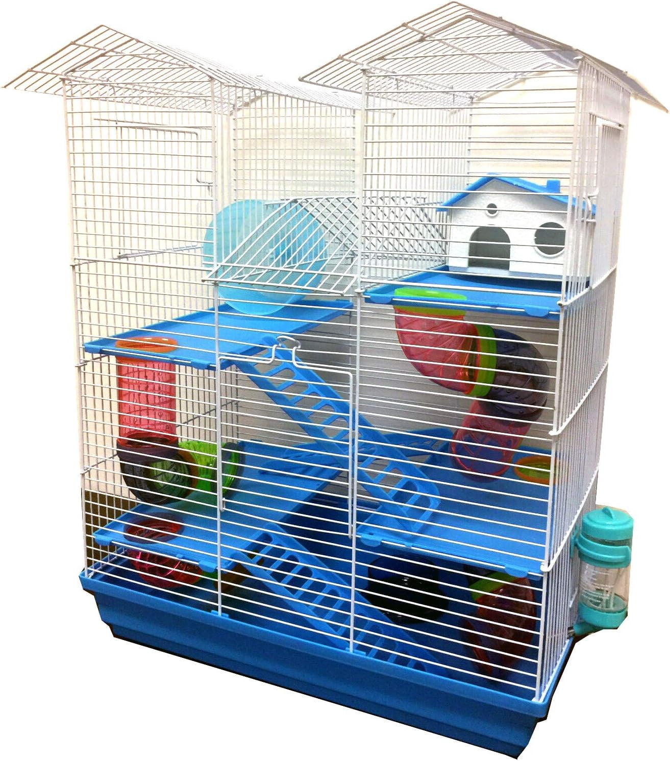 KYUTR 5-Floor Large Twin Tower Habitat Dwarf Syrian Hamster Rodent ...