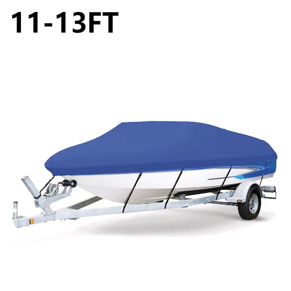 KYUTR 600D Waterproof Boat Covers Fits Bass, V-Hull, Tri-Hull, Fish ...