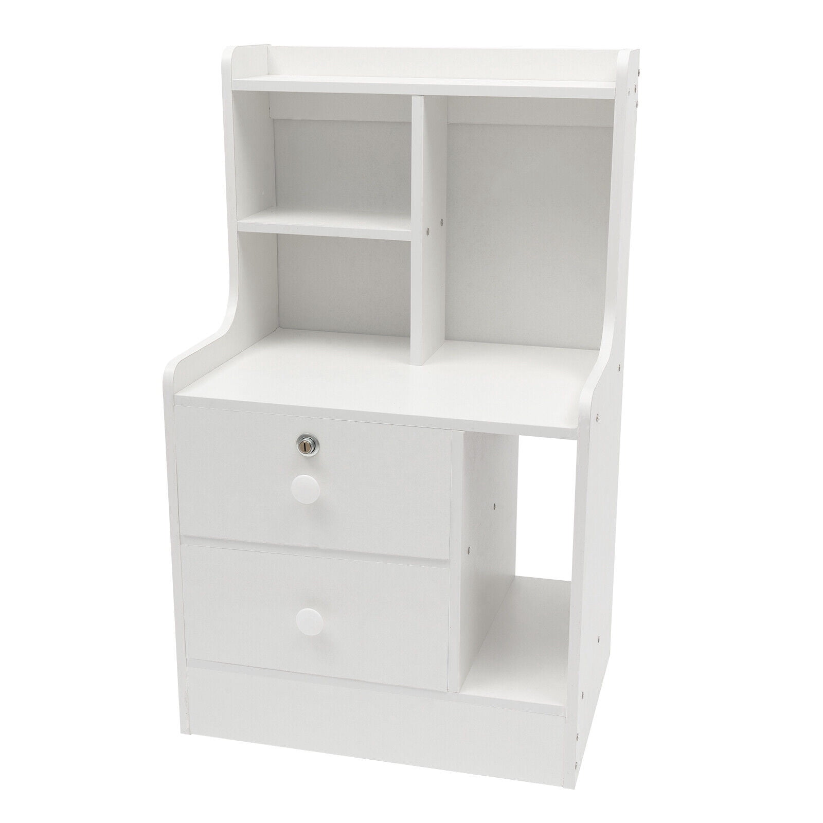 KYUTR Bed Side Table,Nightstand with Locking Drawers,Nightstand with ...