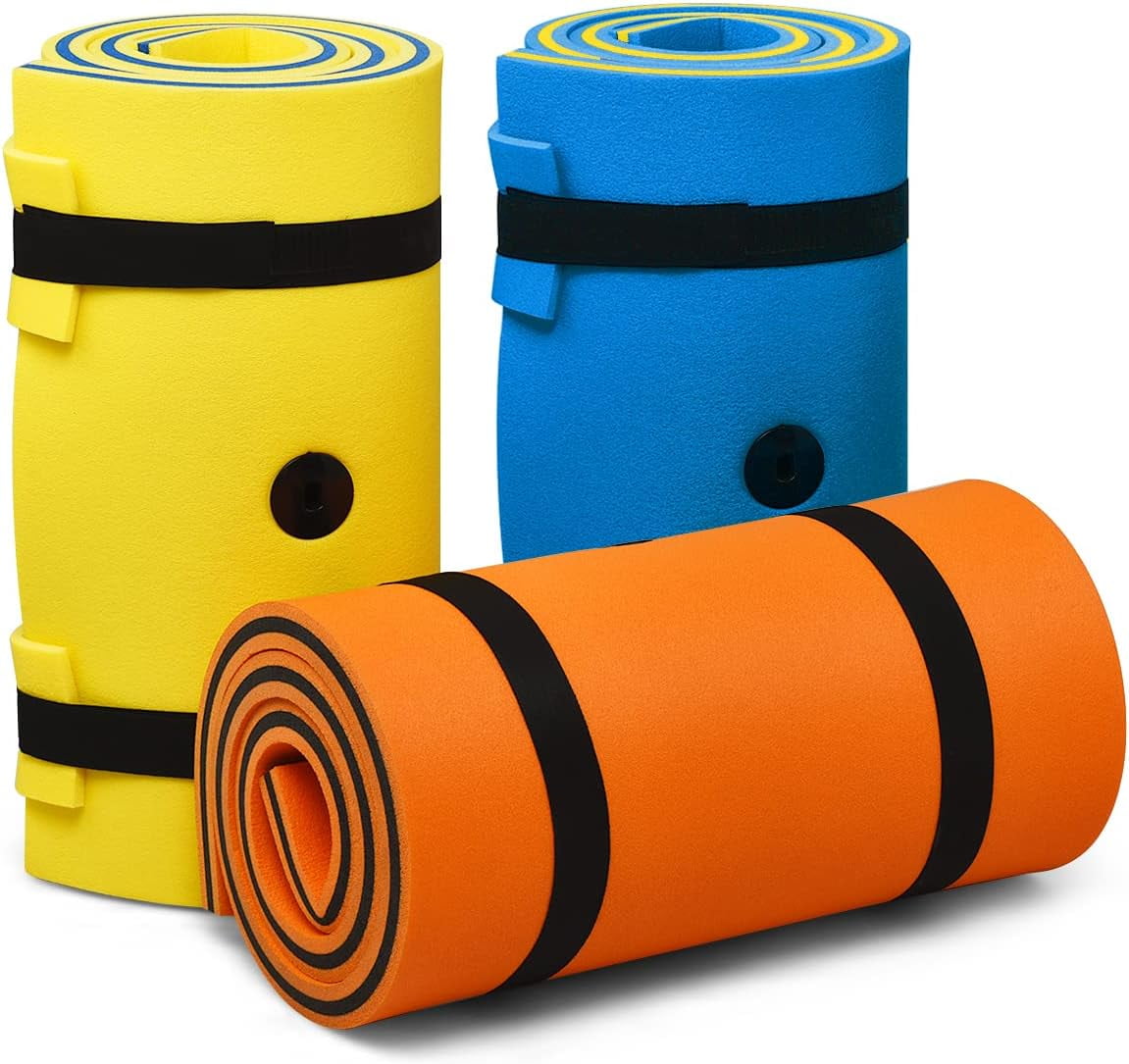 KYUTR Floating Water Mat, Thick Swimming Foam Pad Hammock with Rolling ...