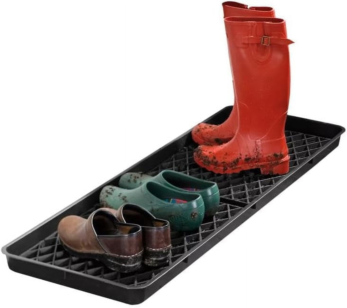KYUTR Large Boot Tray with Drip Grids | Multi-Purpose All Weather Waterproof Indoor & Outdoor ...