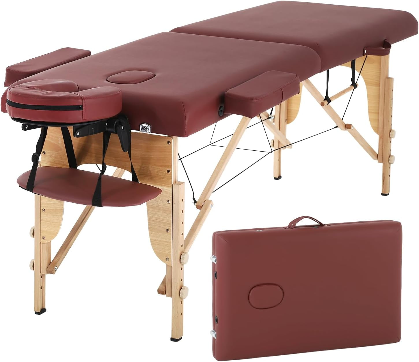 KYUTR Massage Bed Portable Massage Table 24 inche Wide Lash Bed 2 ...