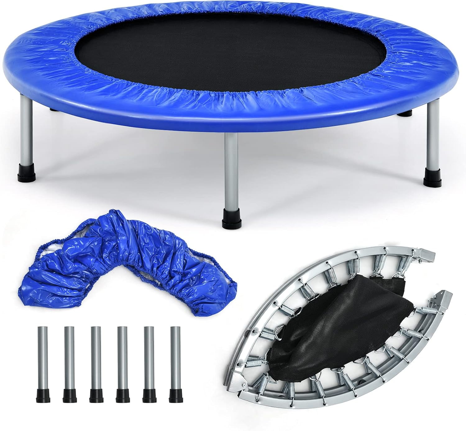 KYUTR Rebounder Trampoline for Adults, Mini Exercise Trampoline with ...