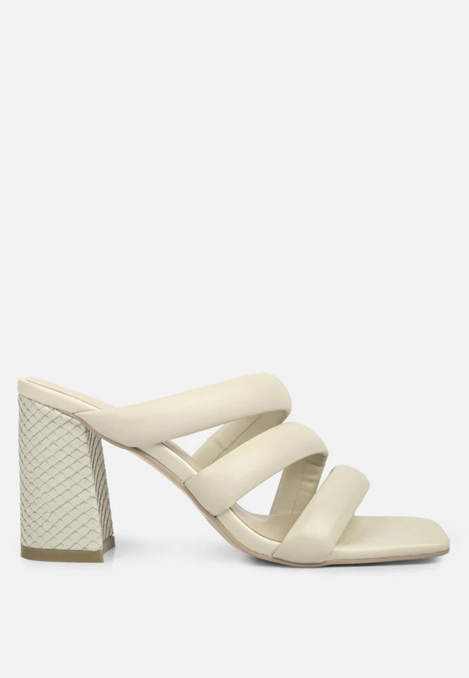 KYWE Textured Heel Chunky Strap Sandals - Walmart.com