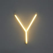 Efavormart 6" 3D Gold Marquee Letters 5 LED Light Up Letters Warm White ...