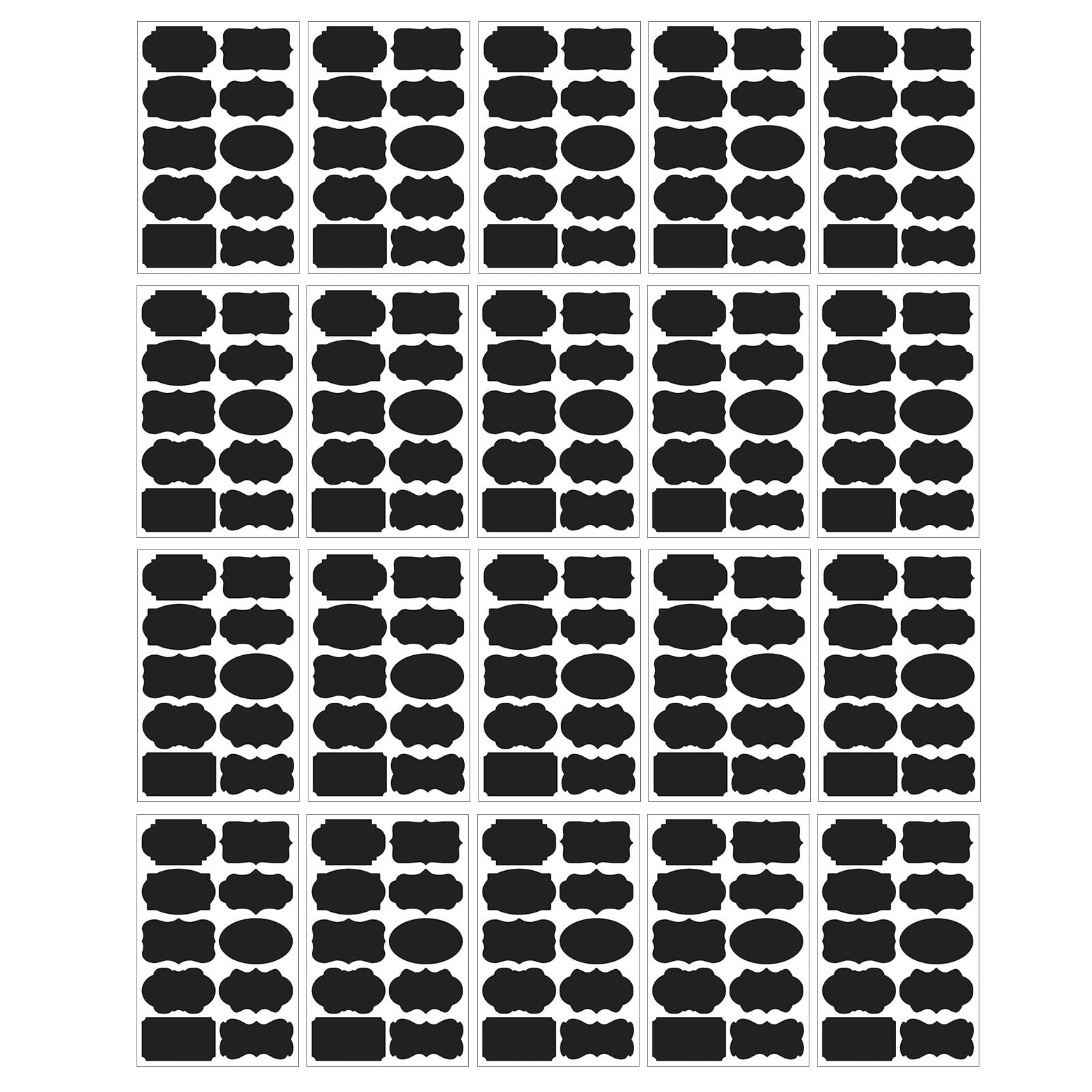 KYWHSGABRS-Stickers,Blackboard Sticker Label Bottle Paste Special ...