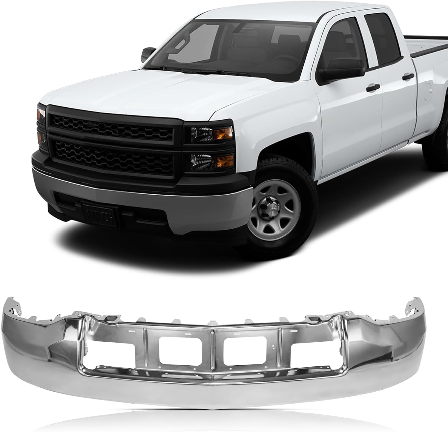 KYX Front Bumper Lower Valance Fit for Chevy Silverado 1500 2014 2015 ...