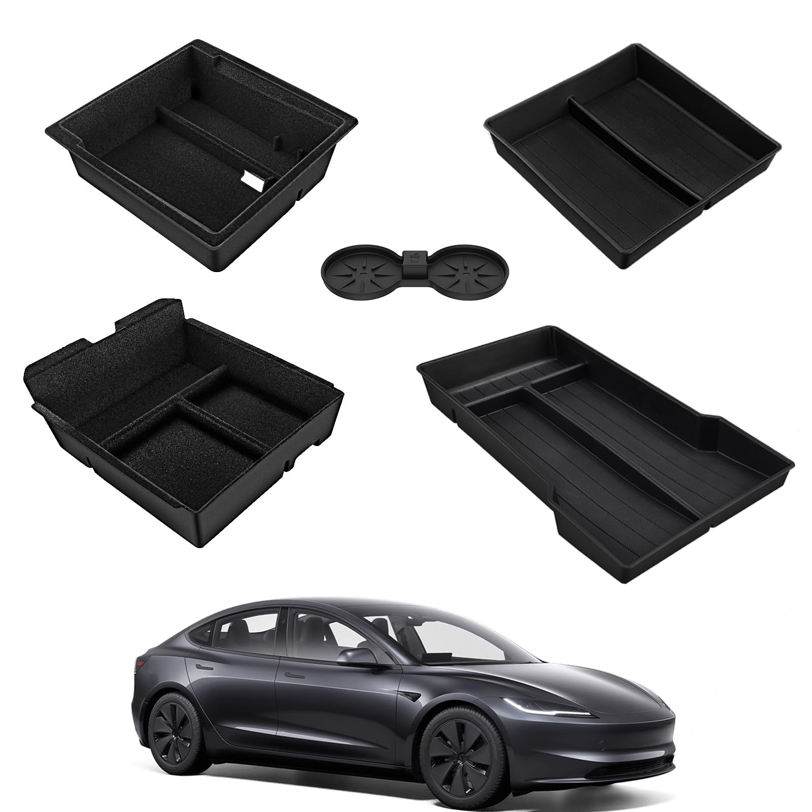 KYX Upgrade Center Console Organizer Tray for Tesla Model 3 Highland ...