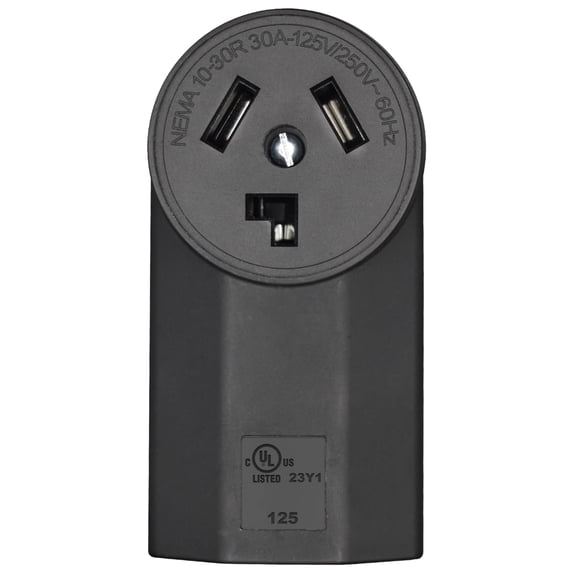 KYascend NEMA 10-30R Receptacle 3-Pole 3-Wire Surface Mount Range Power ...
