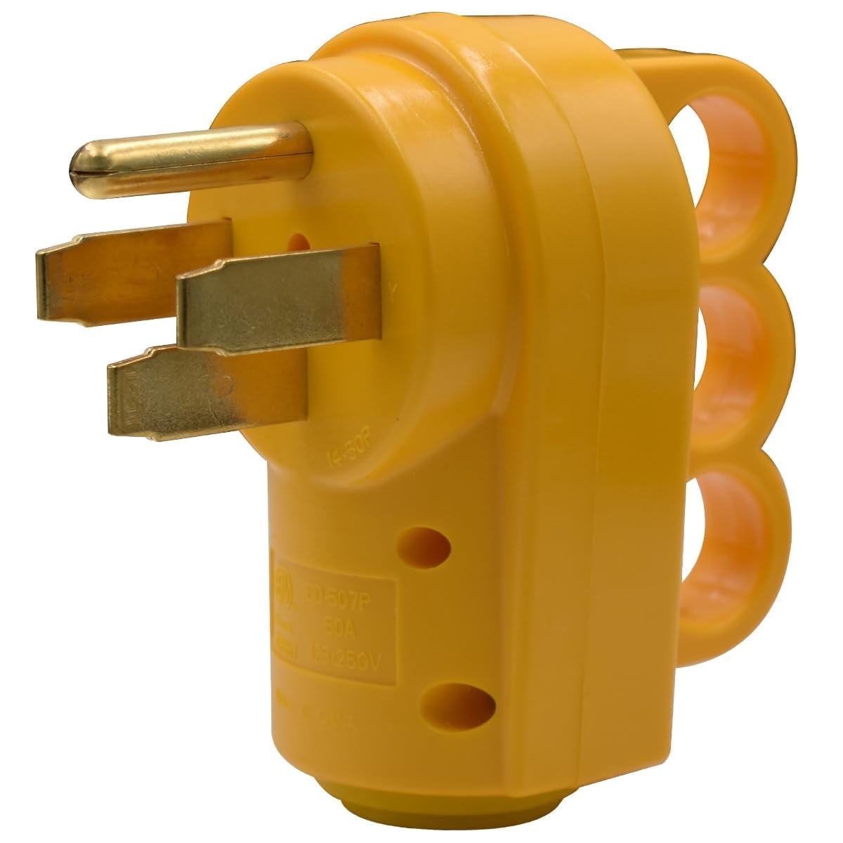KYascend NEMA 14-50P 50 Amp RV Plug, 125/250V Heavy Duty Replacement ...