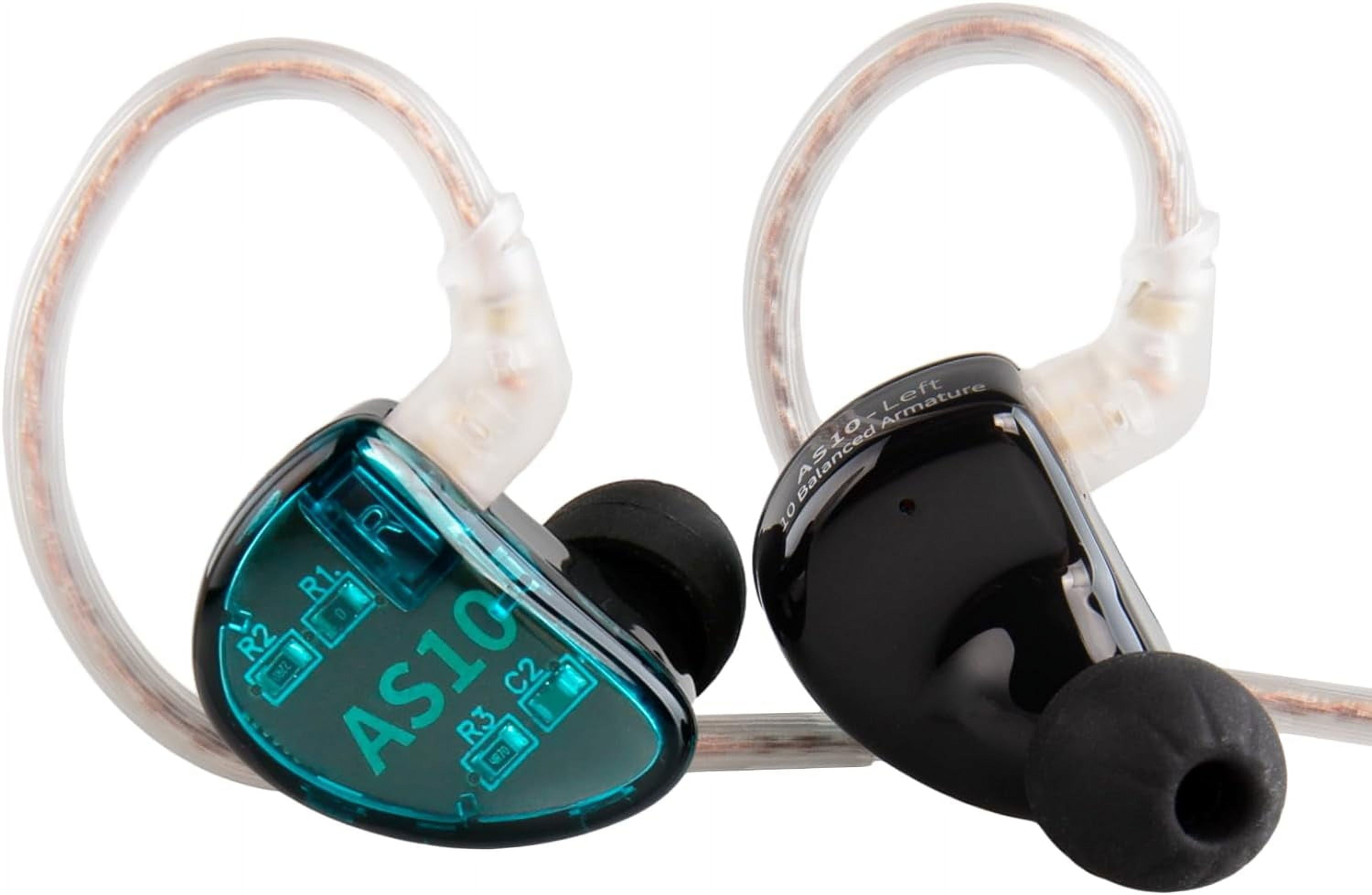 KZ AS10 in Ear Monitor Earbuds Headphone, Pure 5 Balanced Armature 5BA KZ Earbuds Earphone ...