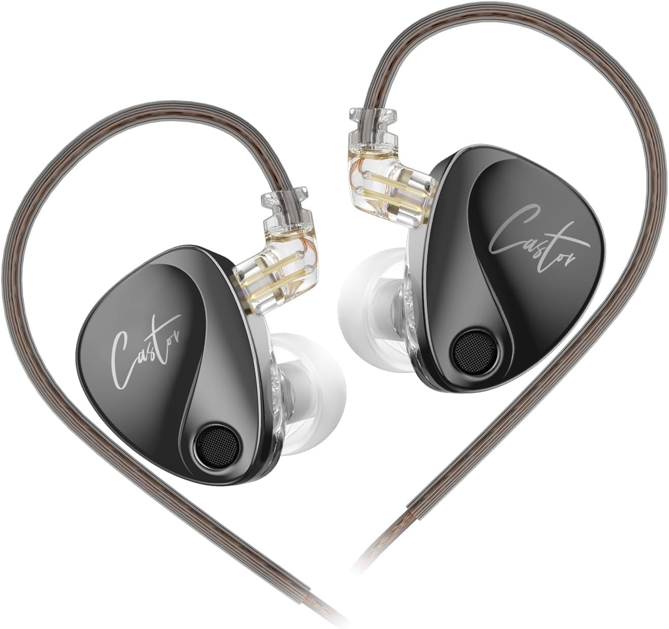 KZ Castor Wired Earbuds IEM in Ear Earphones, 2DD Tuning Adjustable ...