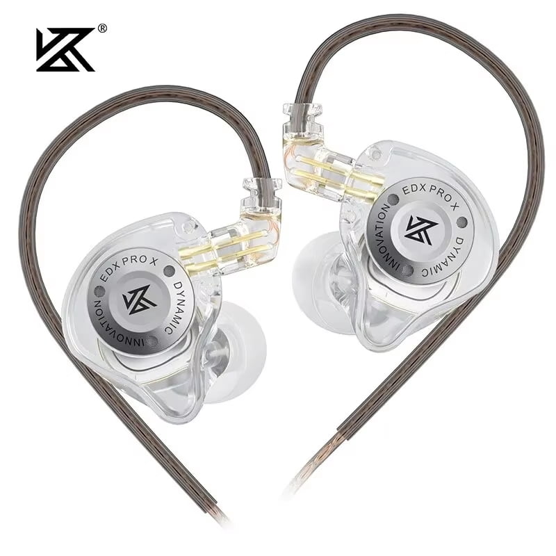 KZ EDX PRO X Wired Earbuds HiFi Stereo Deep Bass Detachable Cable Noise ...