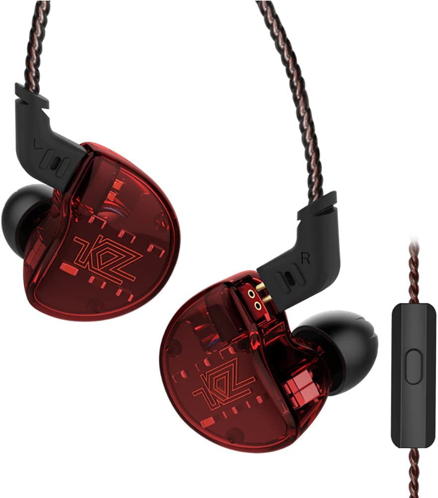 KZ Five Driver Headphones, ZS10 High Fidelity Noise-Isolating Earbuds ...