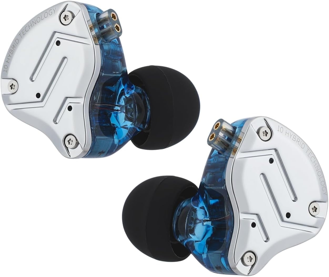 KZ ZS10 Pro 4BA+1DD 5 Driver in-Ear HiFi Metal Earphones with Stainless ...