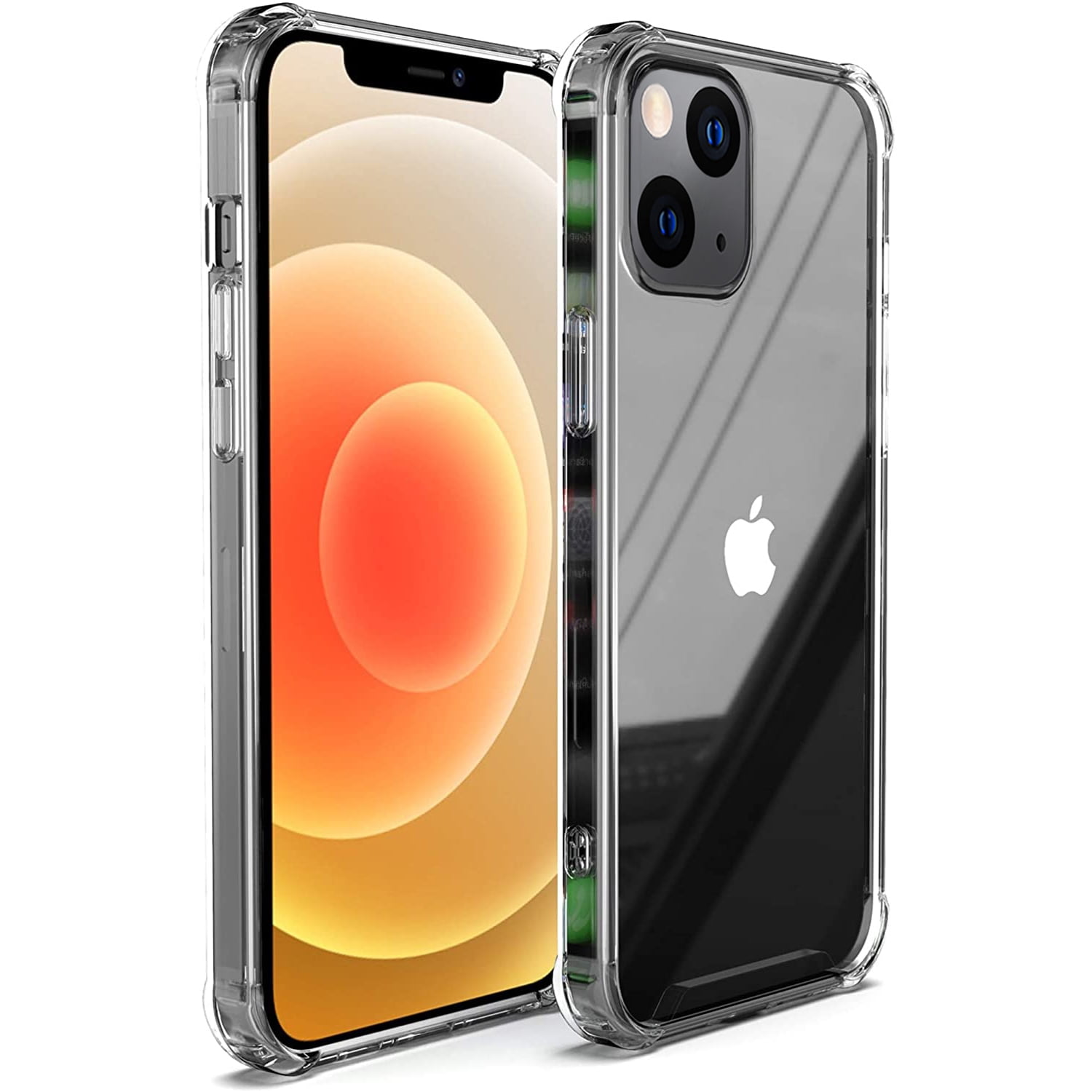 KZKR iPhone 13 Case Hard PC + Soft TPU Frame [Shock-Absorbing] Phone ...