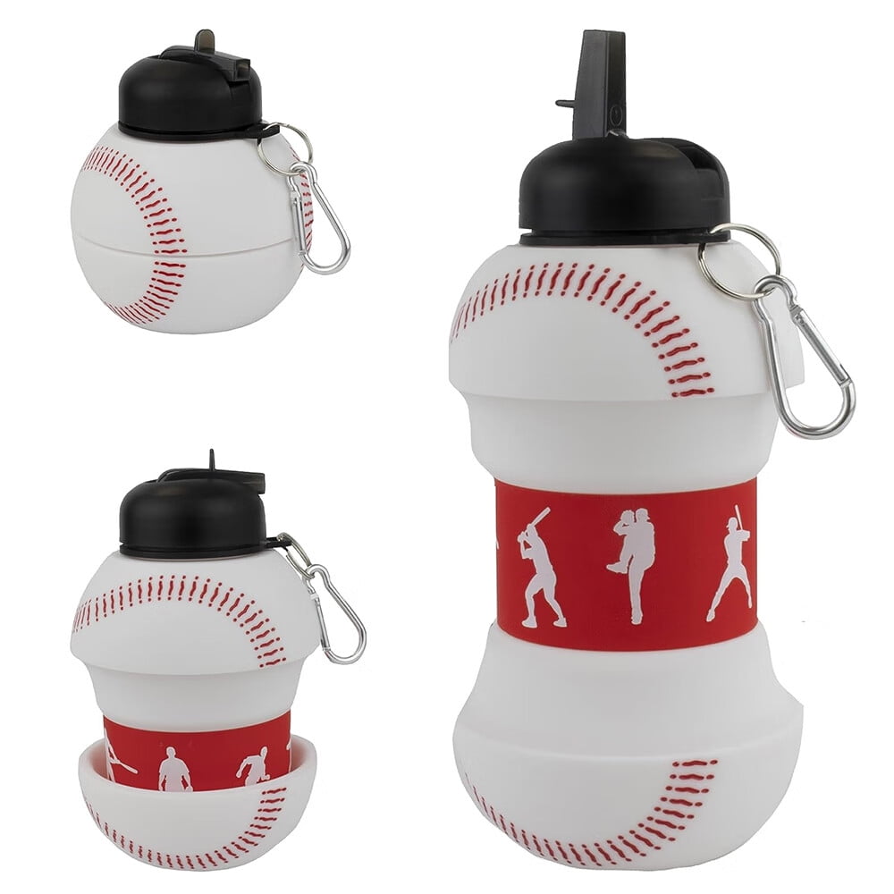 KZLO 19 Oz Collapsible Sports Water Bottles, Golf Ball Kids Folding ...