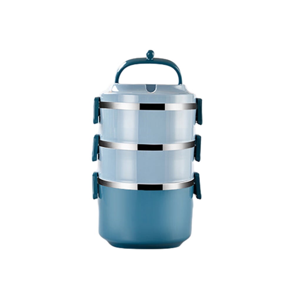 KZLO Adult Lunch Box, Leakproof 3 Layer Bento Box with Detachable ...