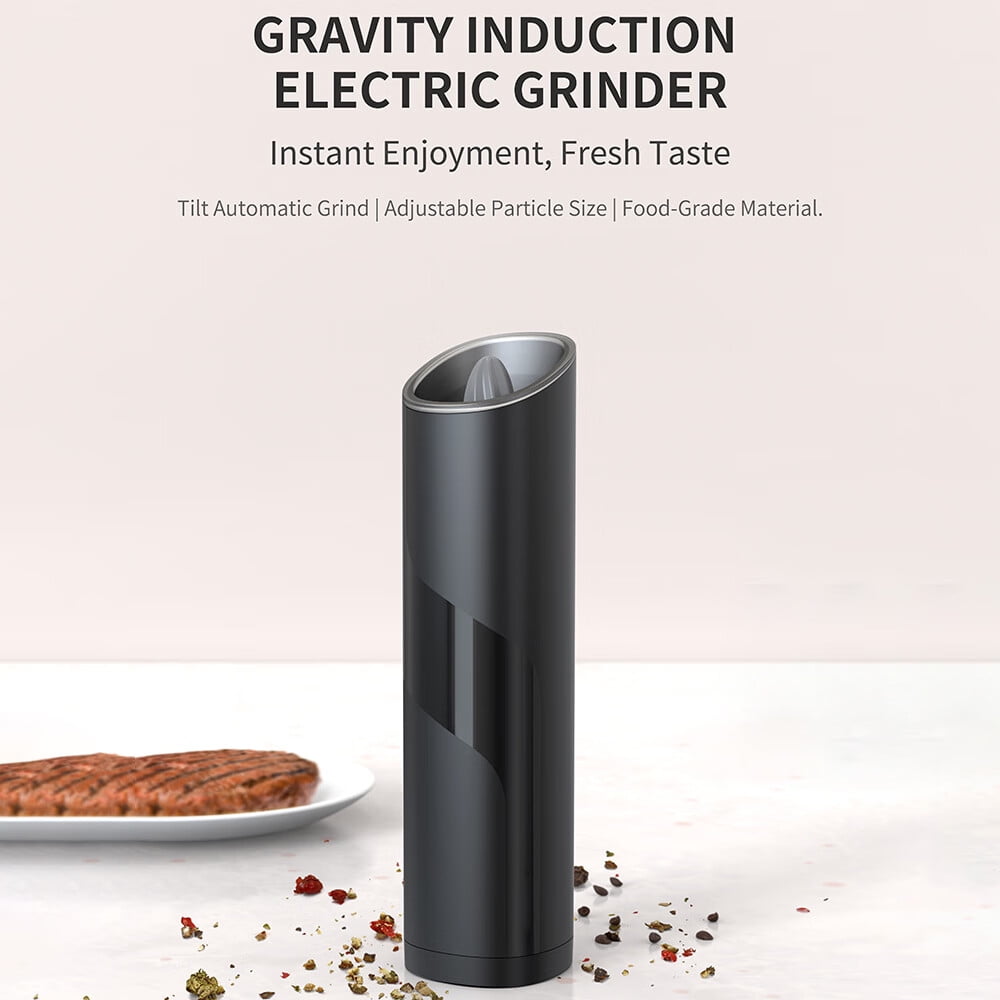 KZLO Gravity Electric Salt, Pepper Grinder Set, Large Capacity, Battry ...