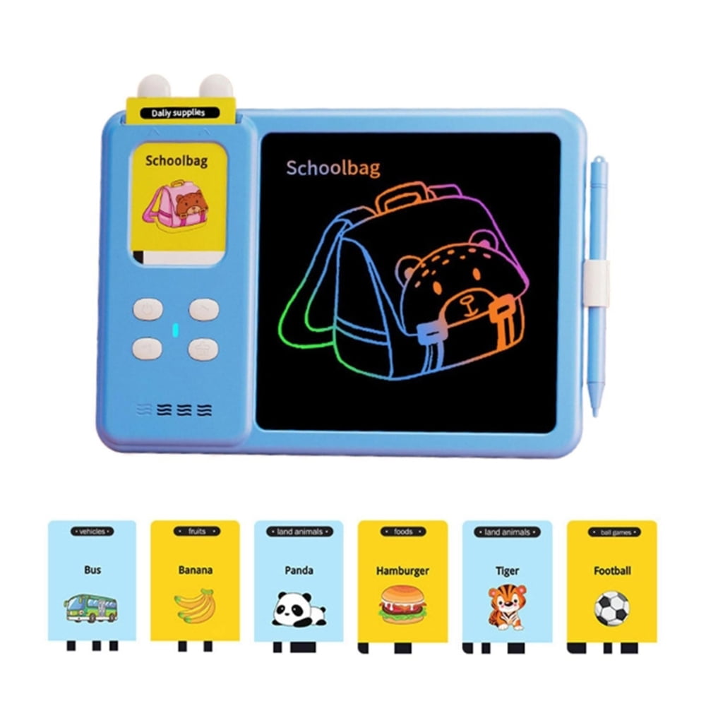 KZLO VURUC Babies LCD Writing Tablet & Reader, 112 Cards Reusable ...