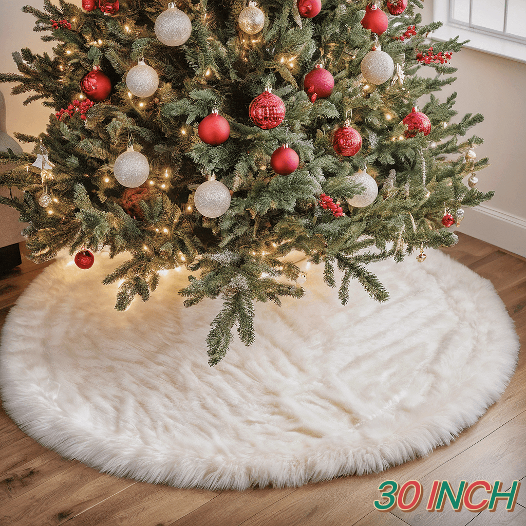 Keep-Z&Quality Christmas Tree Skirt Tree Mat Base Cover 30 Inch Luxury ...