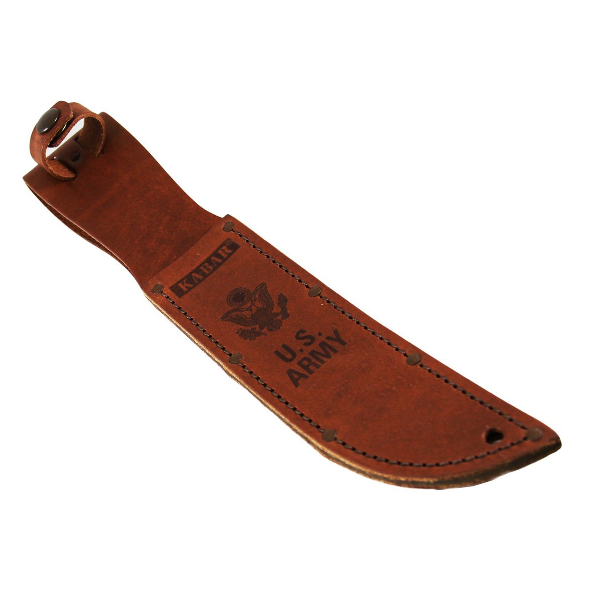 KA-BAR Leather Sheath, Brown, Fits 7-Inch Fixed Blade with Double Guard ...
