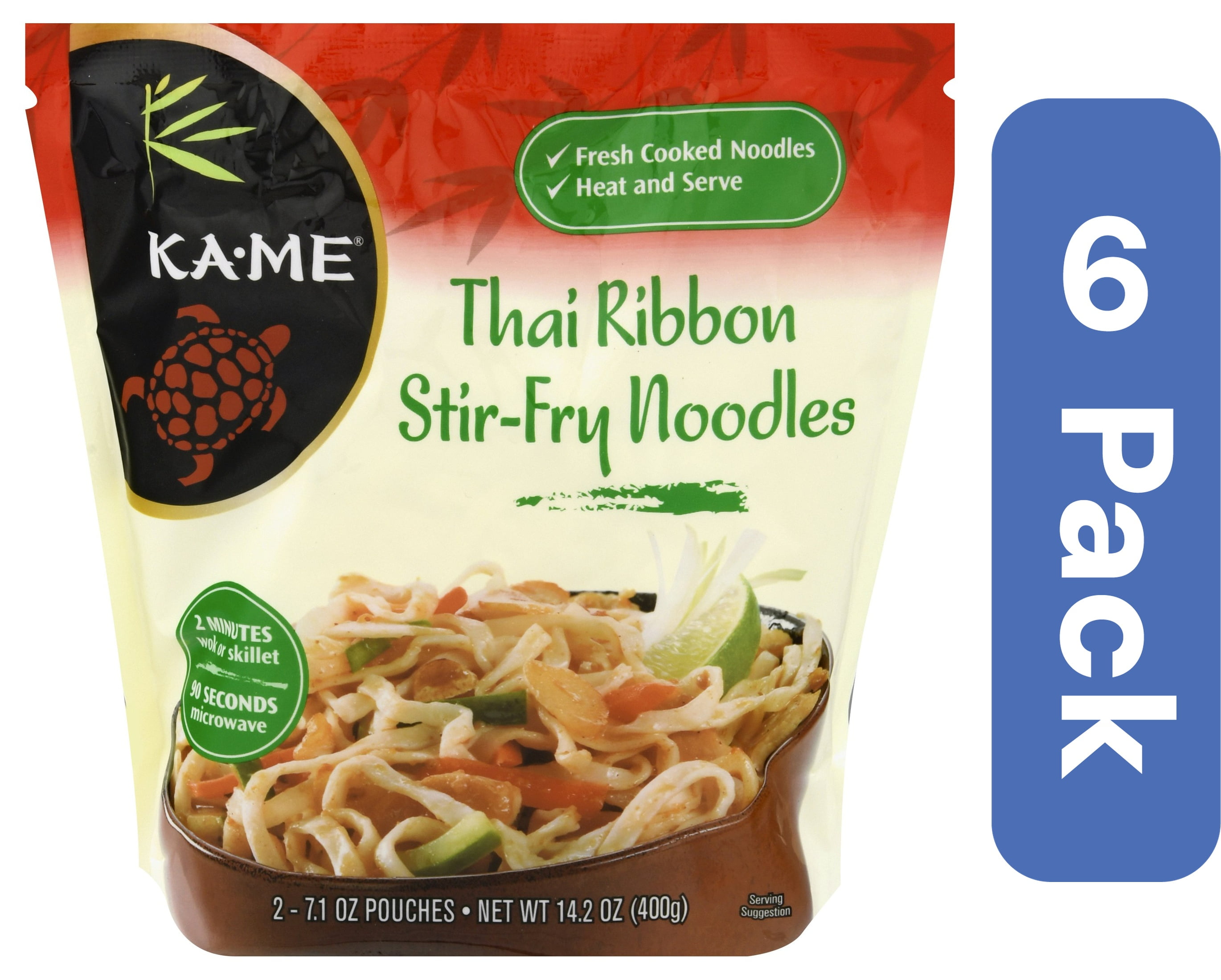 Ka Me Noodles 2 Pack Stir Fry Thai Rice 14.2 oz (Pack Of 6) - Walmart ...