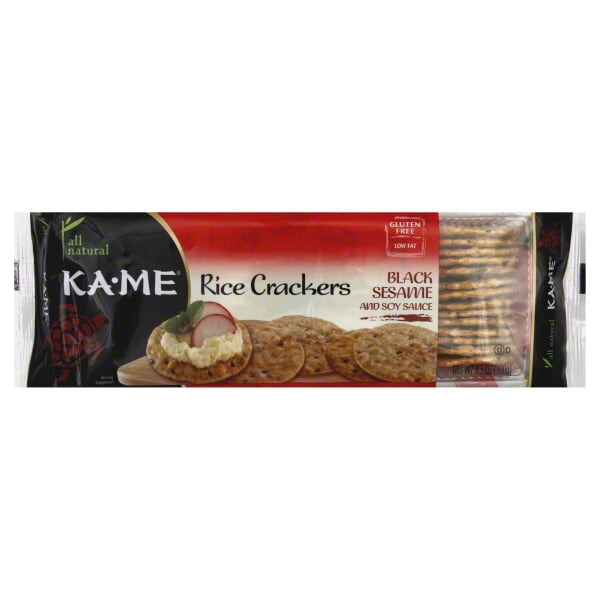 Ka'Me Rice Crunch Crackers Black Sesame And Soy Sauce, 3.5 Oz - Walmart.com