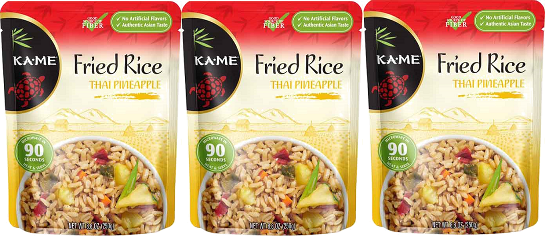 Ka-Me Thai Pineapple Fried Rice, Ready To Eat in Less Than 2 Minutes, 3 ...