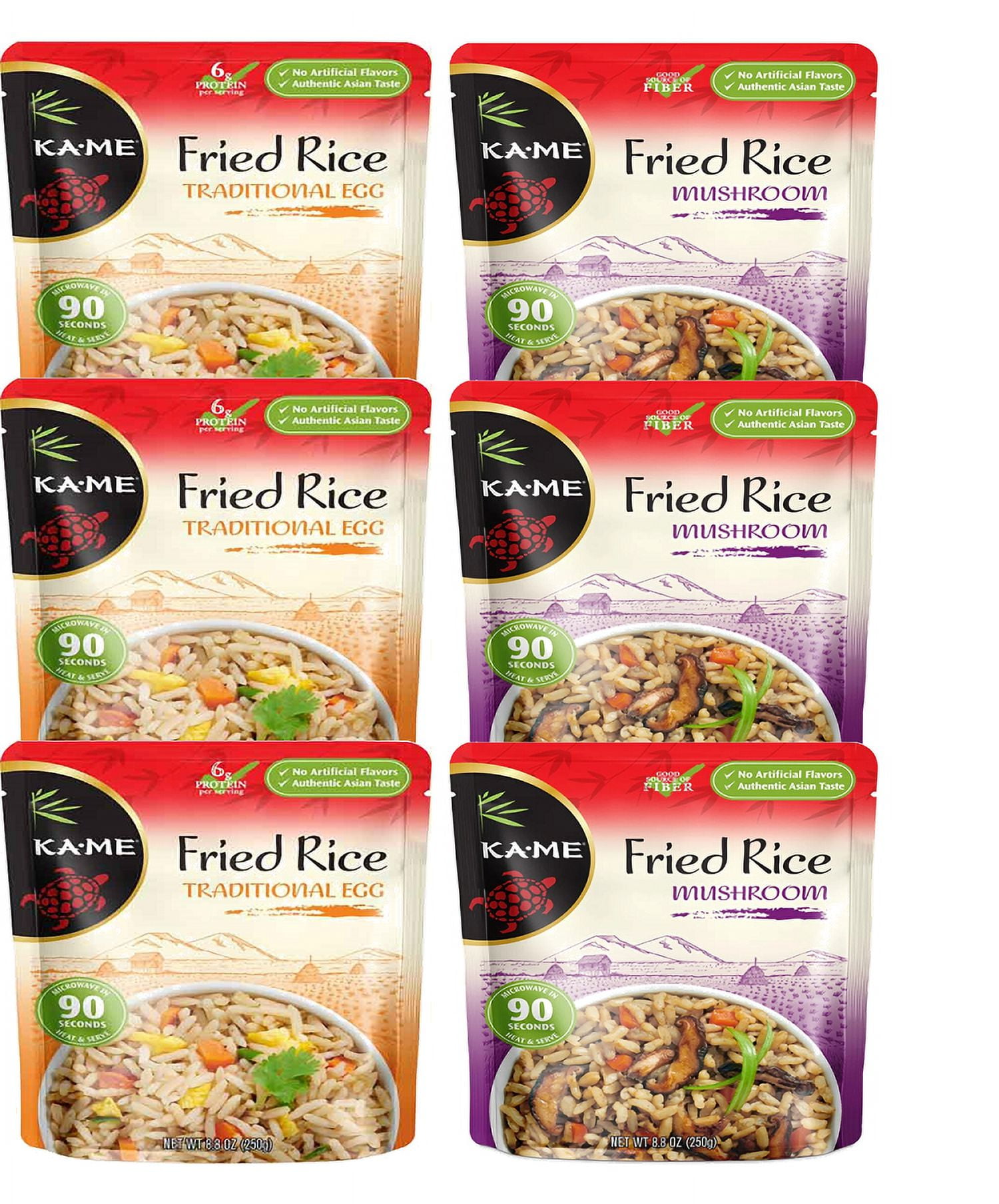 Ka-Me Traditional Egg & Mushroom Fried Rice, Ready To Eat in Less Than ...