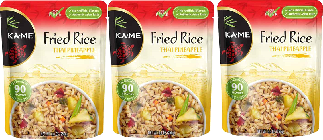 Ka-Me Vegetable Fried Rice, Ready To Eat in Less Than 2 Minutes, 3-Pack ...