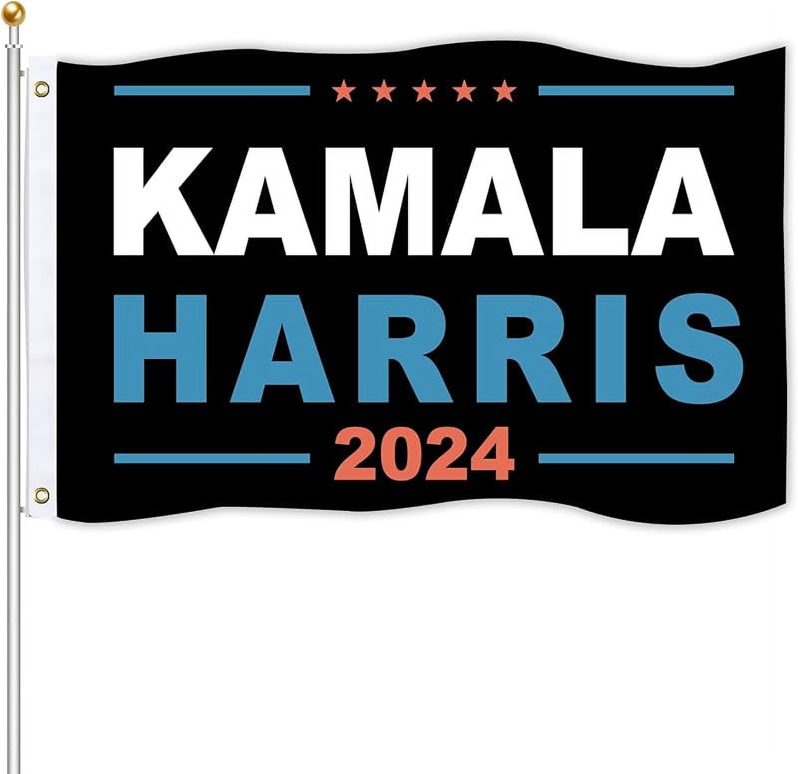 Ka-mala Har-ris 2024 Flag 3x5 Kamala Harris For President Flag Election ...