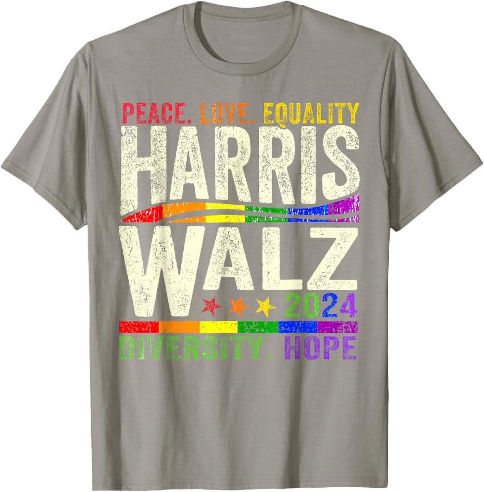 Ka_mala Harris Tim Walz 2024 Peace LGBT Harris Walz Waltz T-Shirt ...