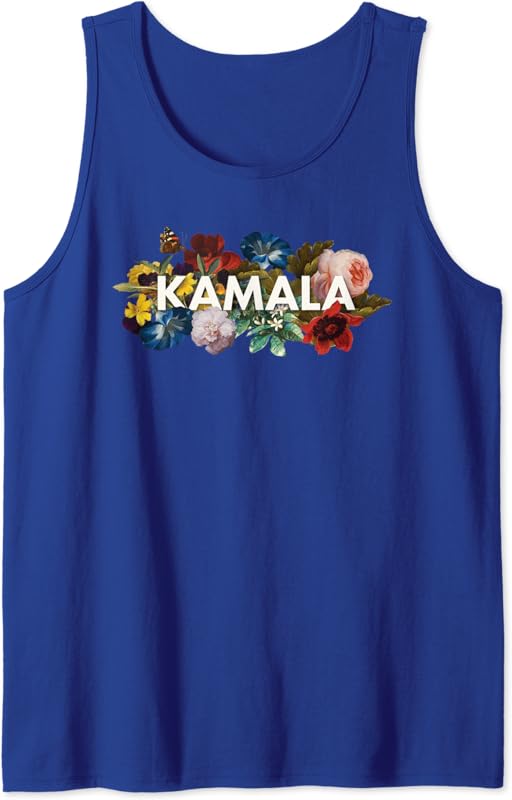 Ka_mala Harris Vintage Floral Feminine First Female President Tank Top ...