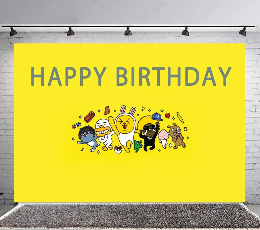 KaKao and Friends Backdrop Banner Party Supplies Poster Movie Theme ...