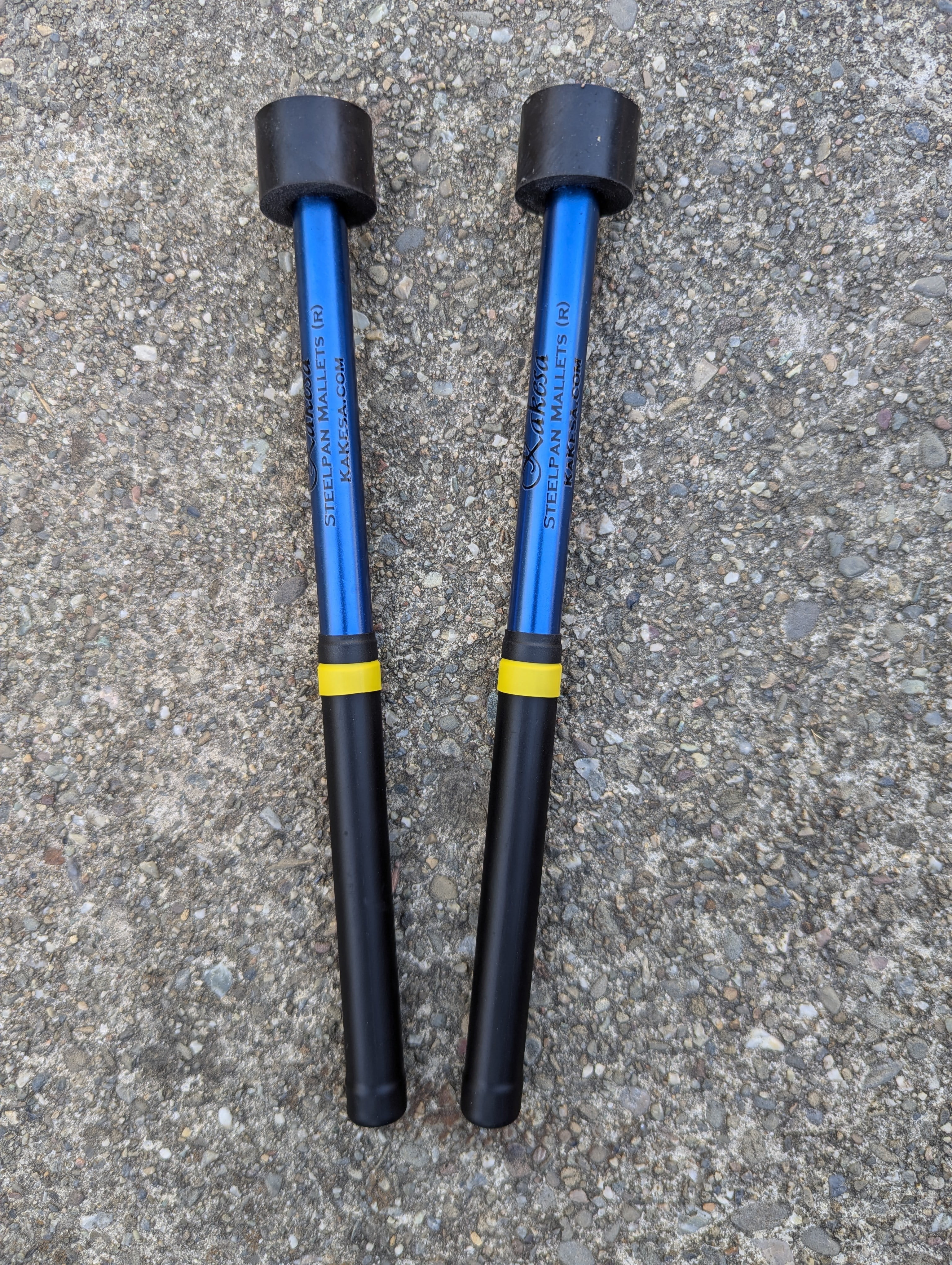 KaKesa Steelpan Mallets, Guitar/Cello Steel Drum Sticks, Anodized ...