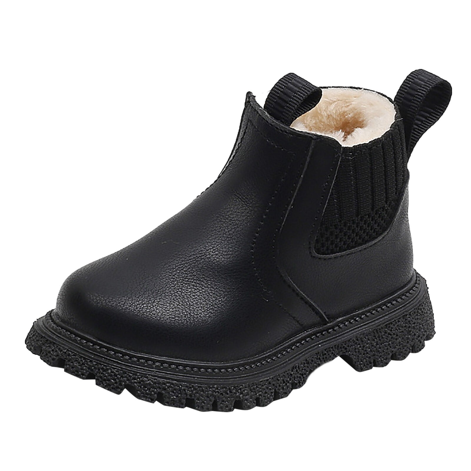 KaLI_Store Kids Fall Boots Girls Waterproof Ankle Boots Zip Up Combat ...