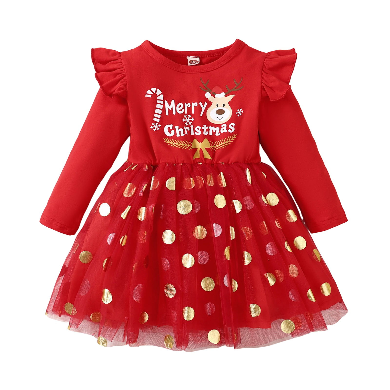 KaLI_Store Toddler Baby Girl Long Sleeve Ruffle Lace Fall Dress Wedding ...
