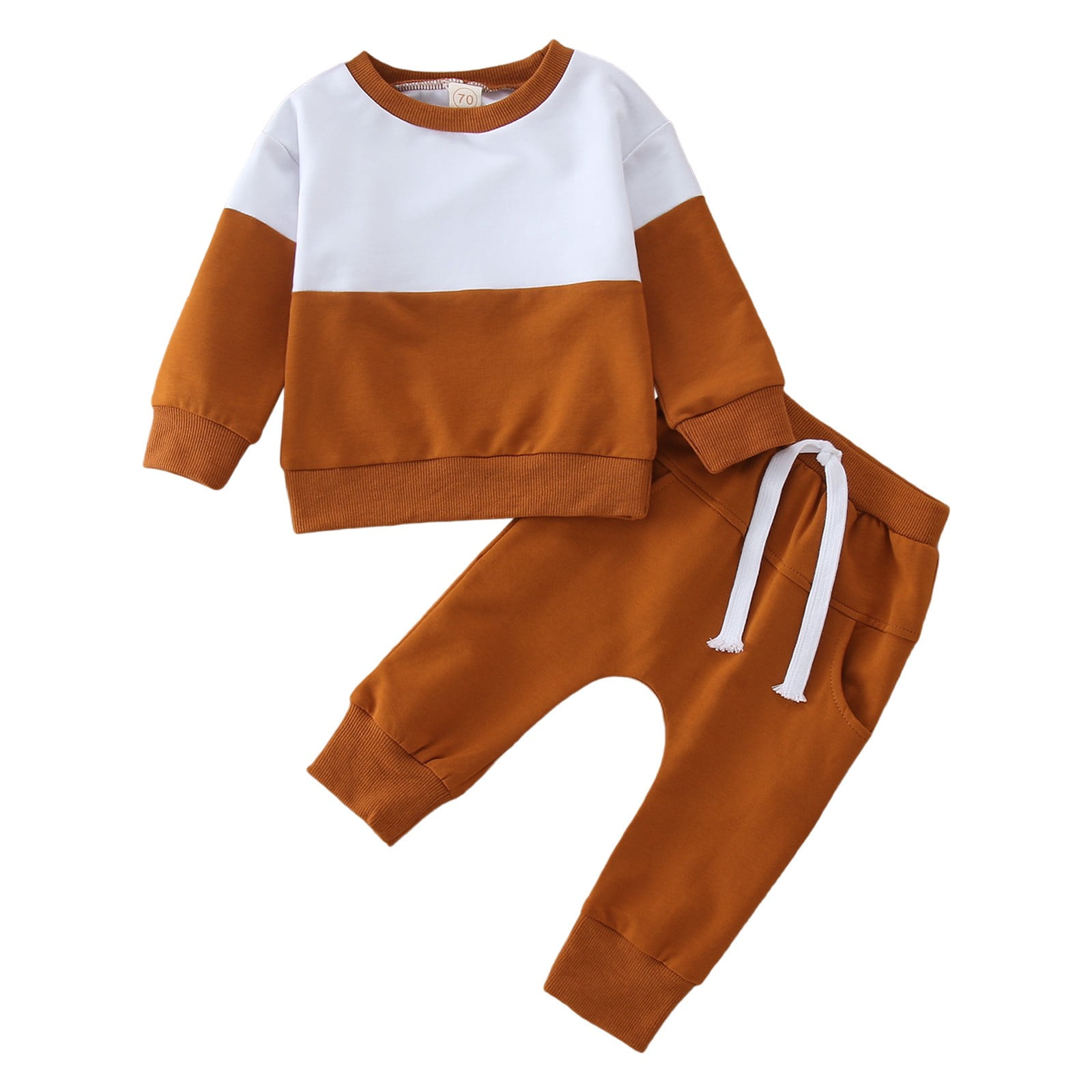 KaLI_store Baby Boy Fall Outfits Boys Sweatsuit Set Toddler Boy Fall Winter Outfit Long Sleeve 2 ...
