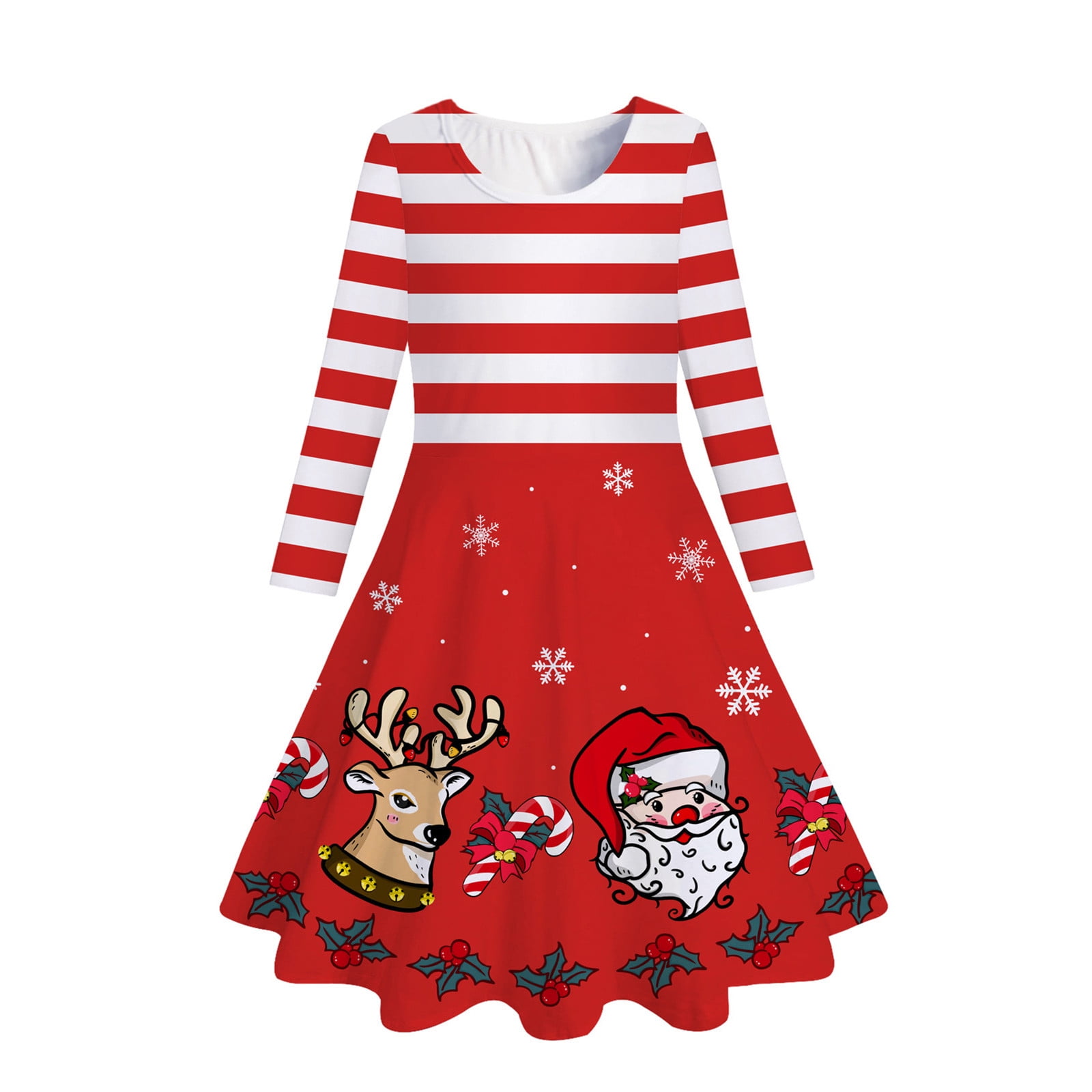 KaLI_store Christmas Dresses for Girls Kids Girls Outfit Christmas ...