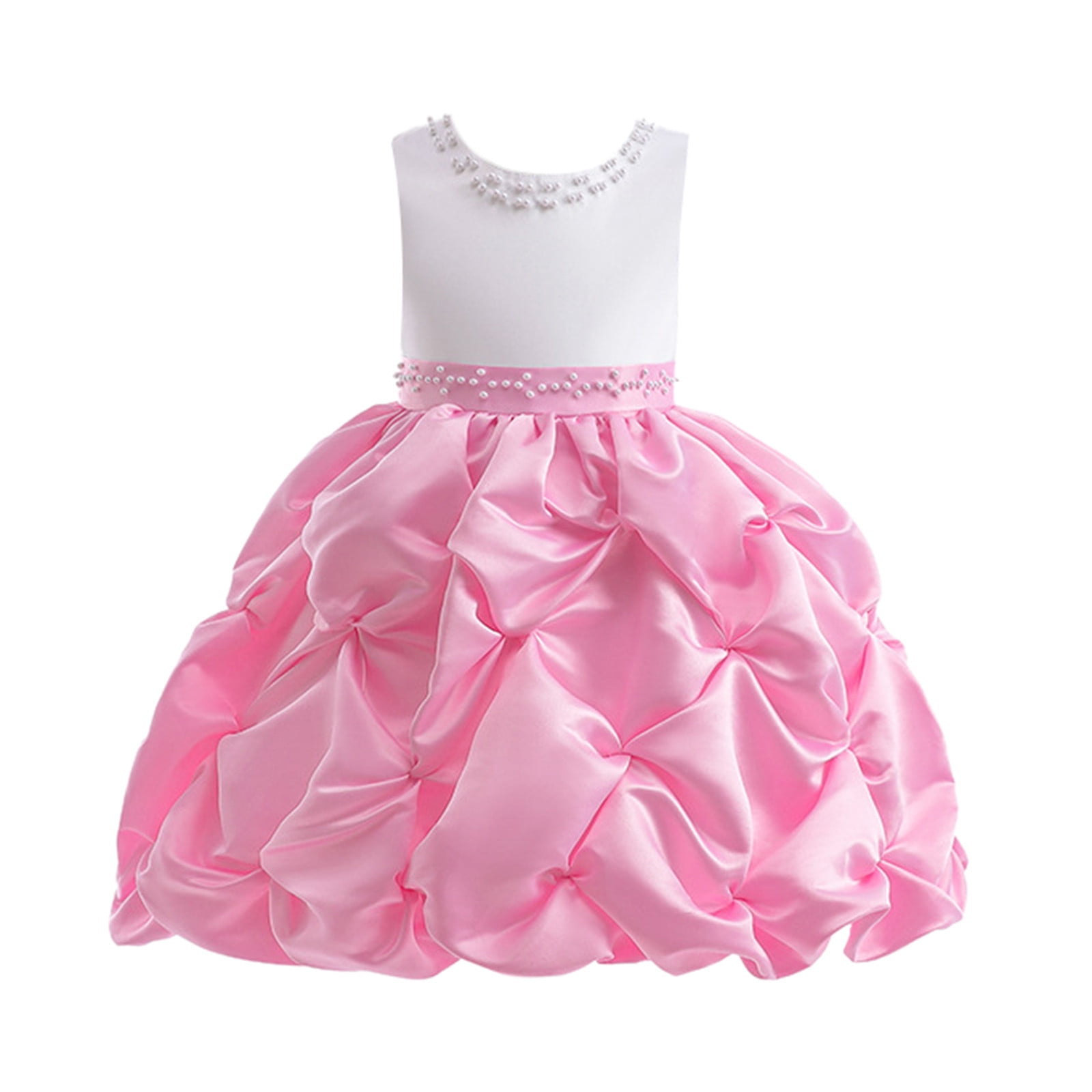 KaLI_store Girls' Dresses Girl Ruffle Lace Backless Pageant Dress ...