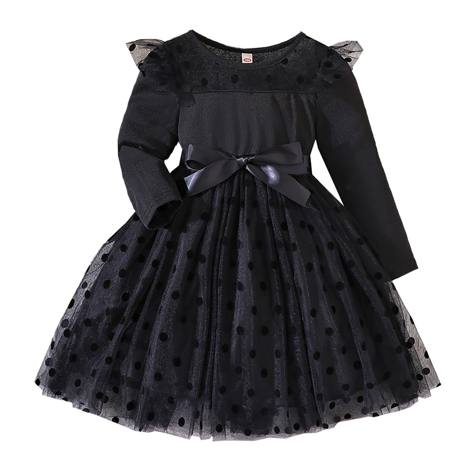 KaLI_store Girls Flowy Dress Winter Toddler Girl Clothes Long Sleeve ...