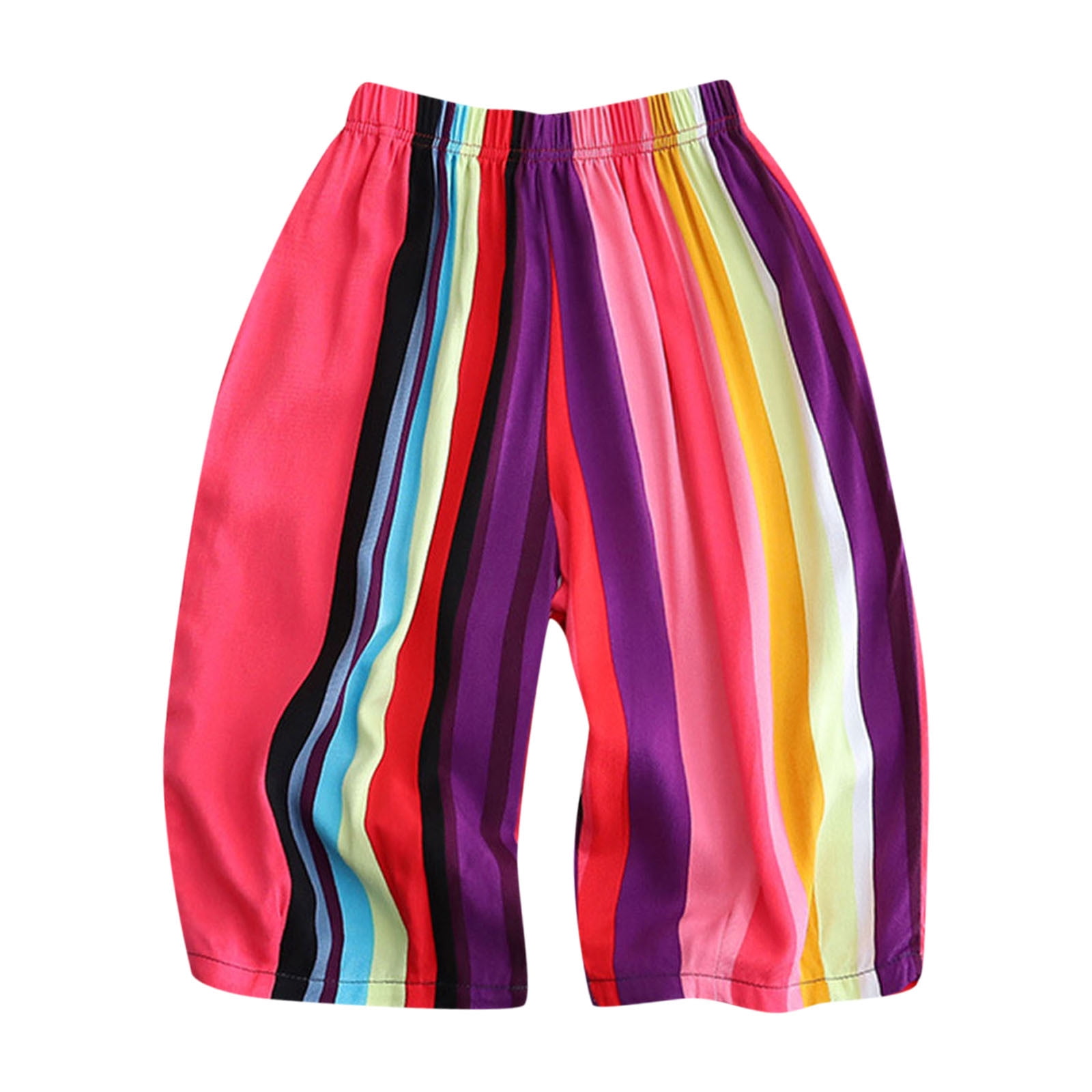 KaLI_store Girls Uniform Pants Girls Prints Leggings Casual Yoga Pants ...