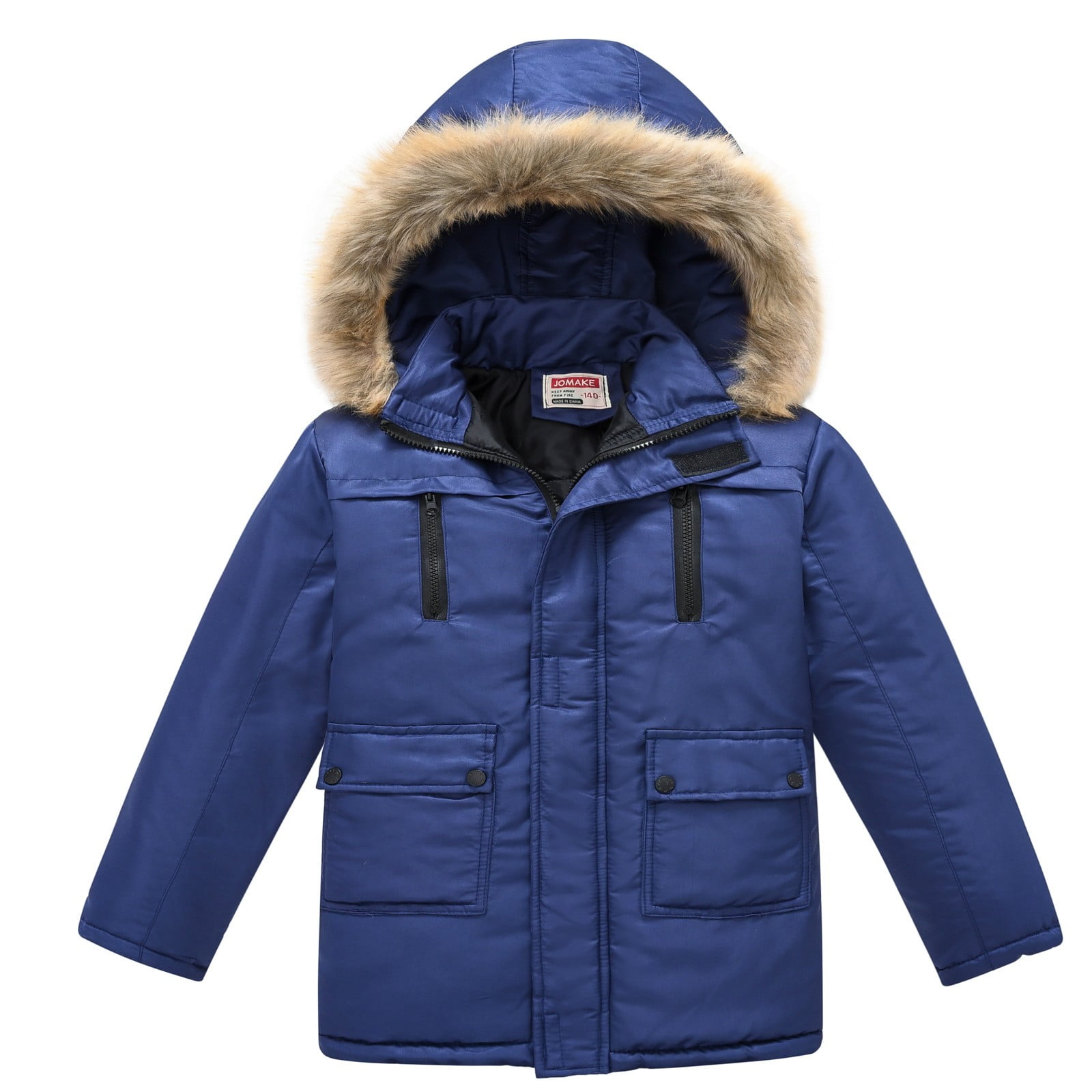 KaLI_store Girls Winter Coats Boys Waterproof Winter Jacket Warm Hooded ...