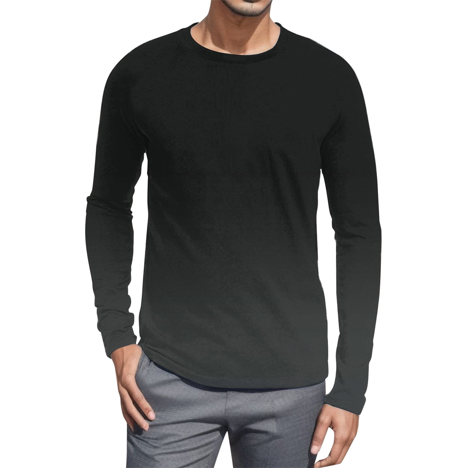 KaLI_store Golf Shirts for Men T-Shirts for Men Classic Mens Long ...
