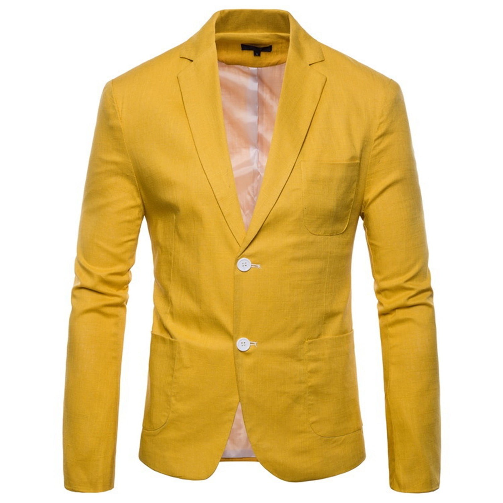 KaLI_store Men Blazers Classic Fit Men's Sport Coats & Blazers Linen ...